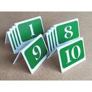 Table Numbering, Tanda Nombor Meja, Number Stand Plate 号码牌 | Shopee ...
