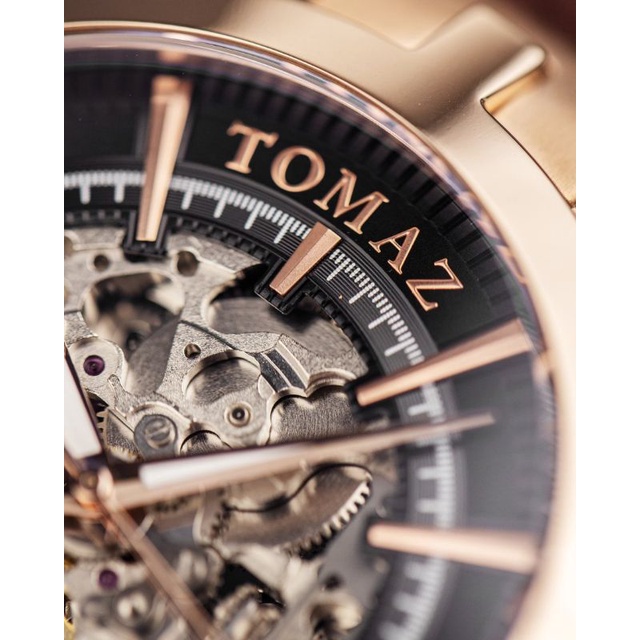 Tomaz Men's Watch TW003-D2 SKELETON (Rosegold/Black) | Shopee Malaysia