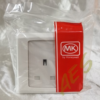 MK SLIMLINE PLUS 13A 1GANG SWITCH SOCKET OUTLET (S2757 WHI) | Shopee ...