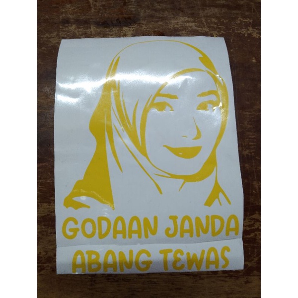 STIKER GODAAN JANDA ABANG TEWAS , KERETA ,LORI,VAN MURAH TAMPAL LUAR ...