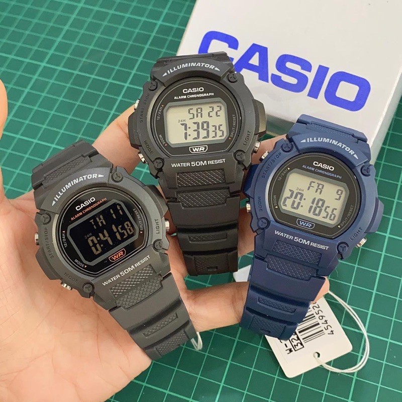 100% Original Casio Sport W219H / W219H-1AV /W219H-8B /W219H-2 | Shopee ...