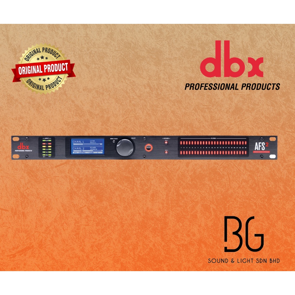dbx AFS2 Advanced Feedback Suppression Processor 2-channel Feedback ...