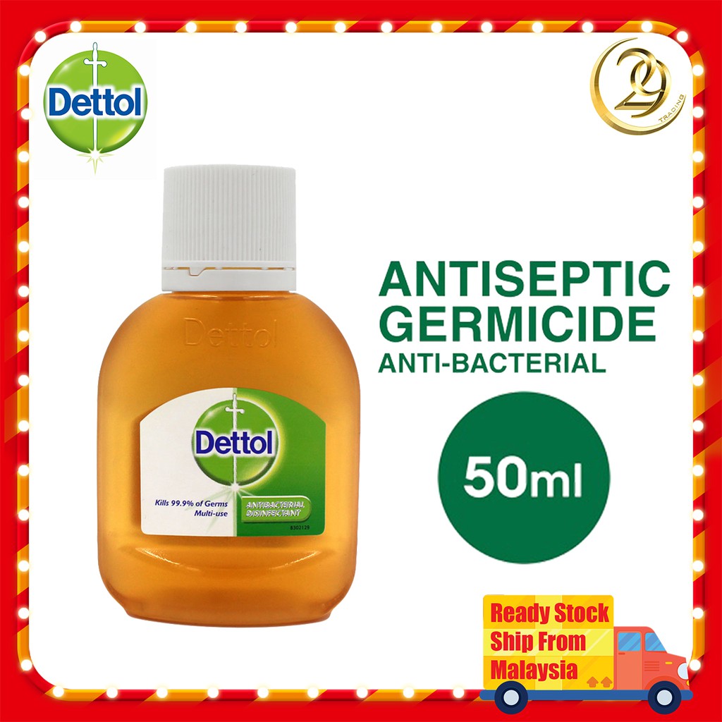 Dettol Antibacterial and Antivirus Antiseptic Liquid 50ml | Shopee Malaysia
