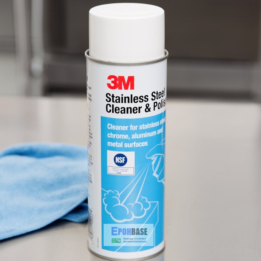 3M Stainless Steel Cleaner & Polish 21oz 600g, Spray Polisher Stainless ...