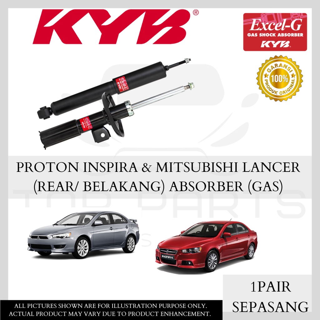 PROTON INSPIRA & MITSUBISHI LANCER CY2 CY4 REAR KYB KAYABA EXCEL G ABSORBER 2PCS | Shopee Malaysia