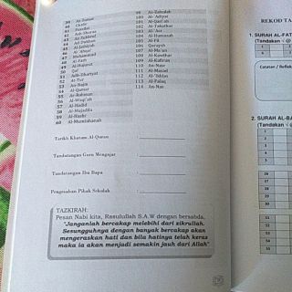 Buku Rekod Tasmik : Iqra, Al-Quran & Kem Bestari Solat | Shopee Malaysia