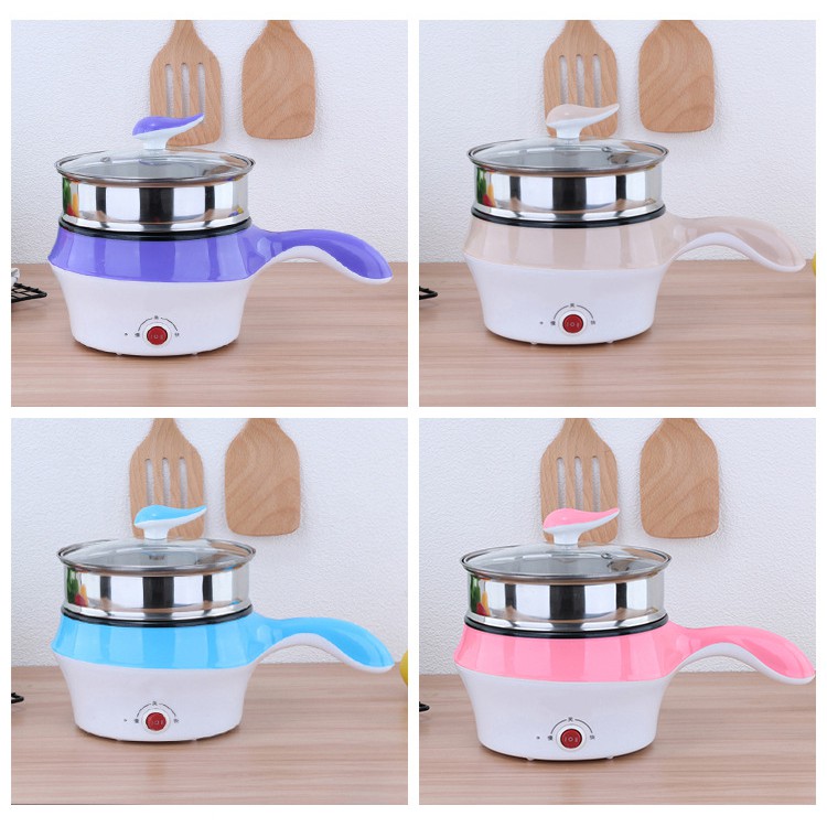 (HOT DEALS)All In One Mini Electric Cooker-Comes with Steam Tray (18 cm ...