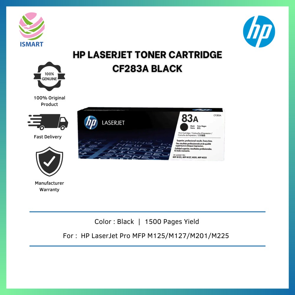 HP LaserJet Toner Cartridge 83A Black Original | Shopee Malaysia