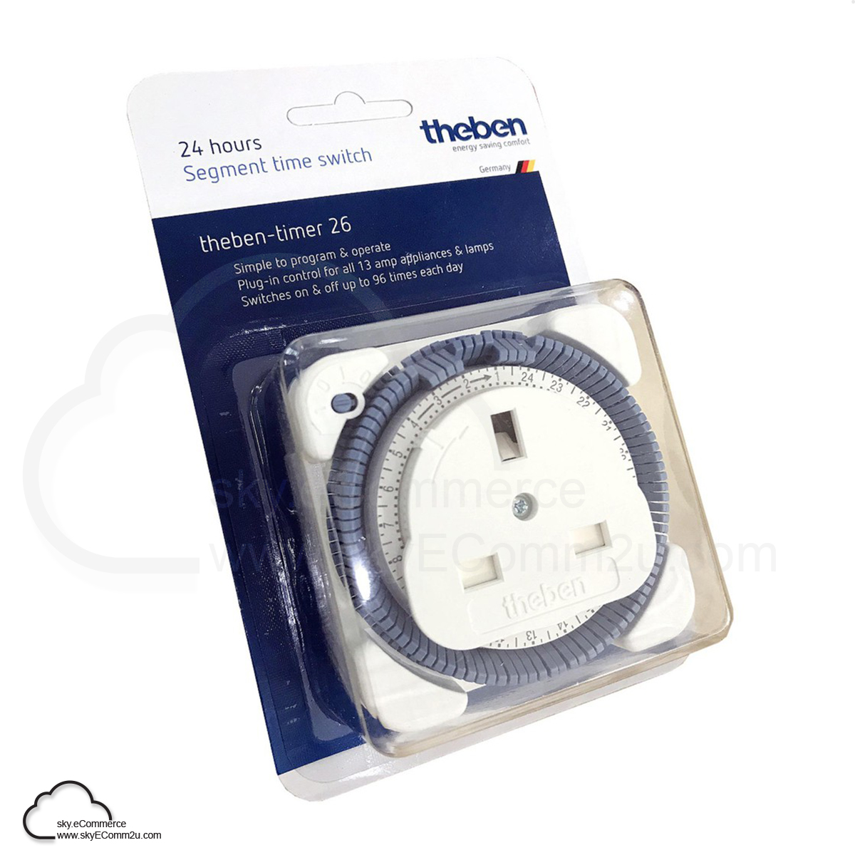 THEBEN 13A 24hours Segment Plug In Timer Time Switch Germany | Shopee ...