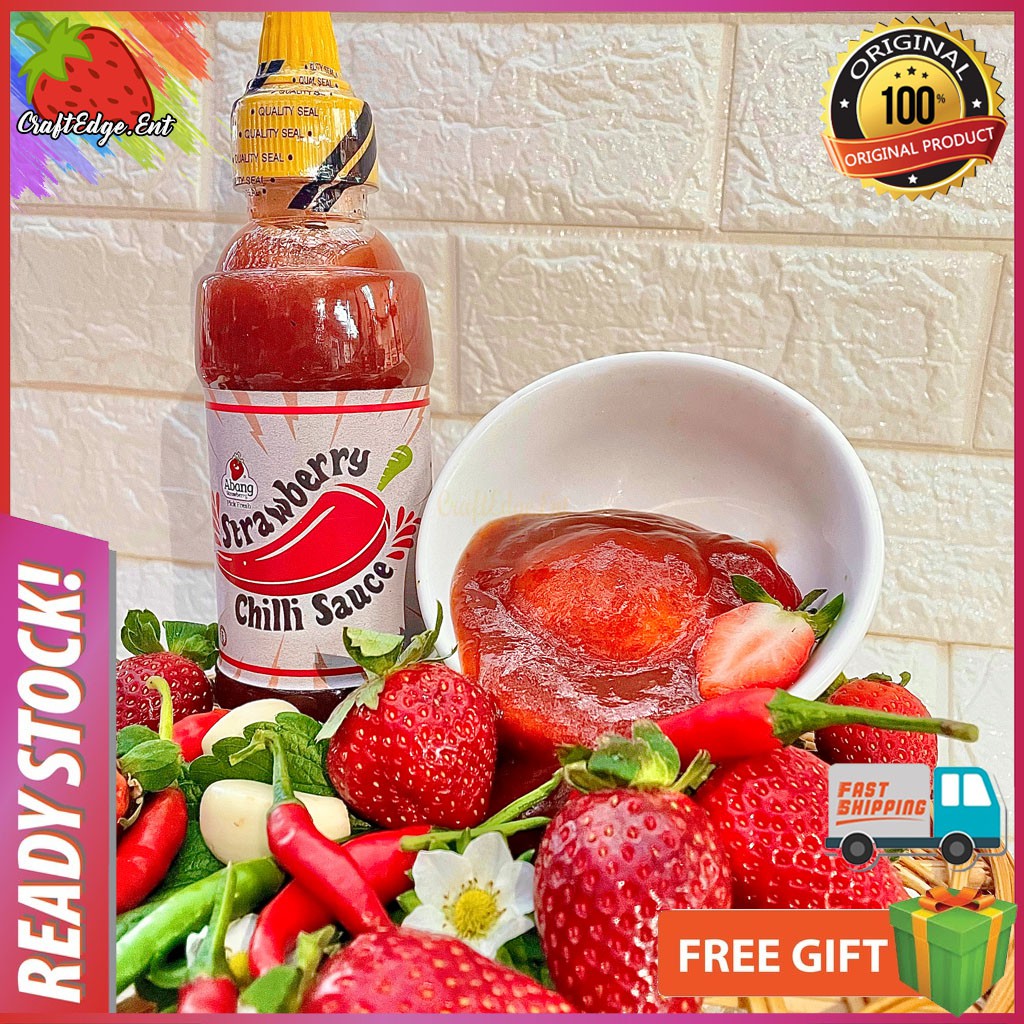 Sos Cili Strawberi Strawberry Chili Sauce 270gm ABANG STRAWBERRY ...