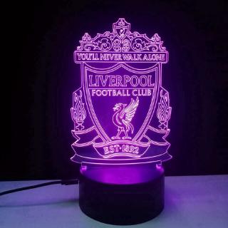Liverpool Chelsea Manchester Arsenal 3D Night Light FA Football Club ...