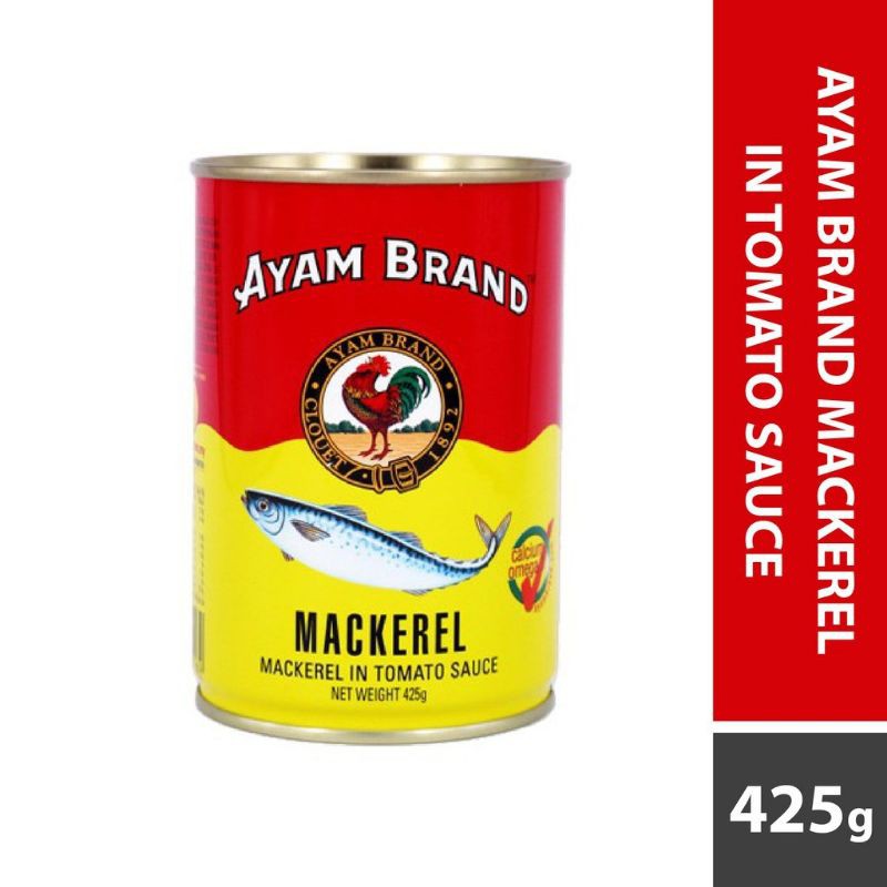 Ayam Brand Sardines / Mackerel in Tomato Sauce 425g | Shopee Malaysia