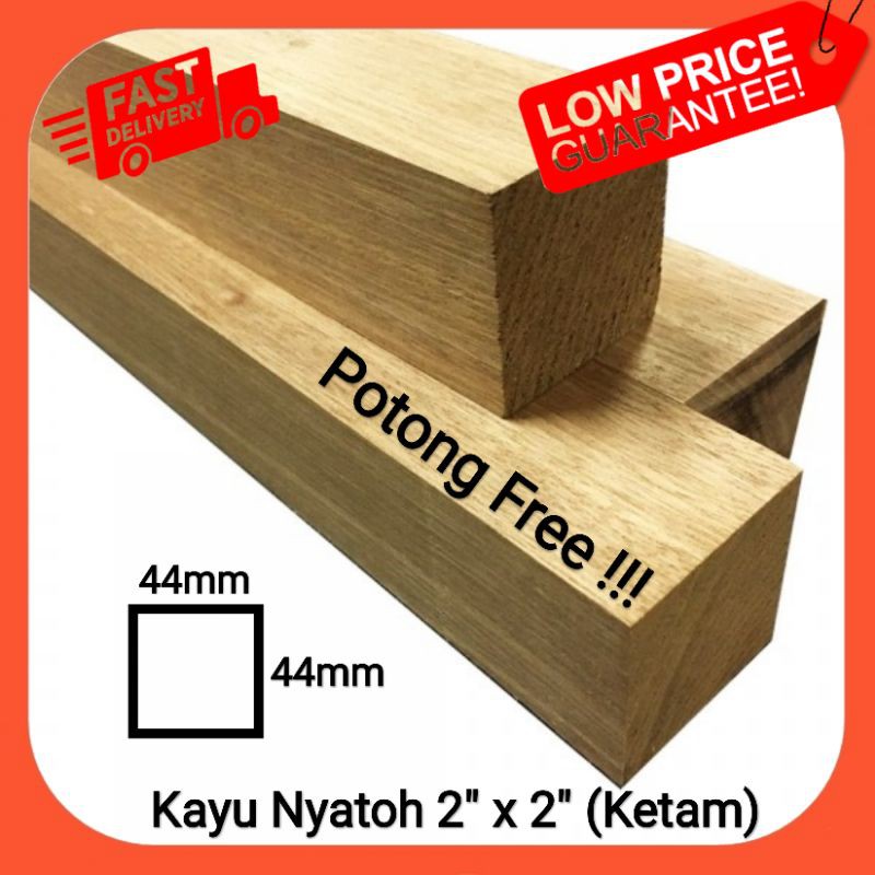Kayu 2" x 2" Siap Ketam / 2 x 2 Timber Smooth Planed Surfaced Four ...