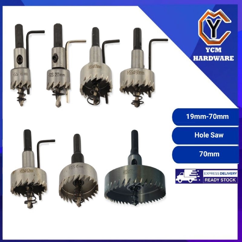 HSS Saw Tip High Speed Drill Bit Hole Door Cutter Saw Wood Metal Alloy ...