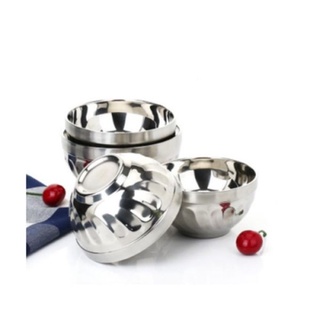 [ Local Ready Stocks ] 4 IN 1 SET Stainless Steel Bowl 12cm Mangkuk ...