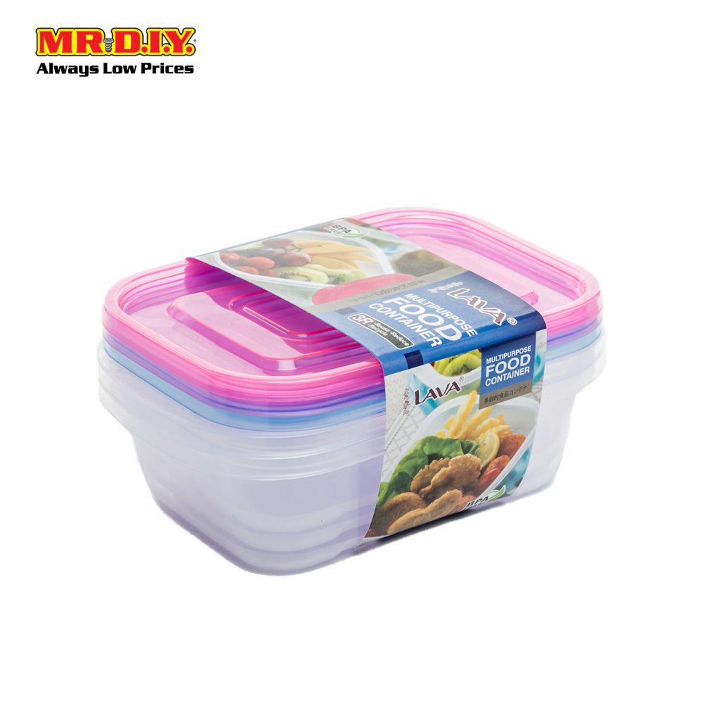 LAVA Multipurpose Food Container (3 pieces) | Shopee Malaysia