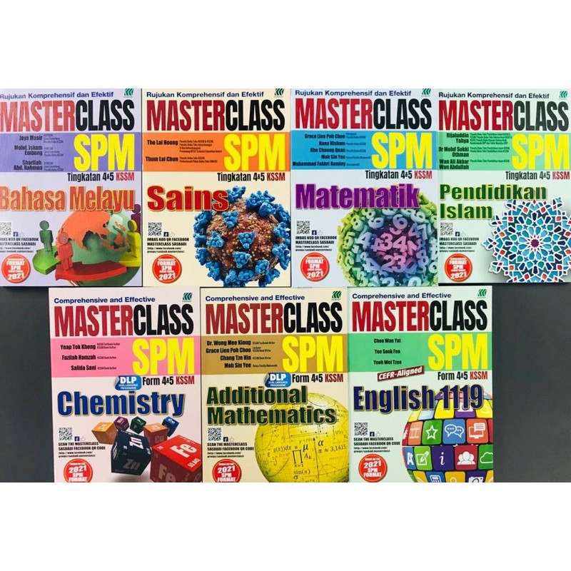 Masterclass spm bahasa melayu/sains/matematik/pendidikan islam ...