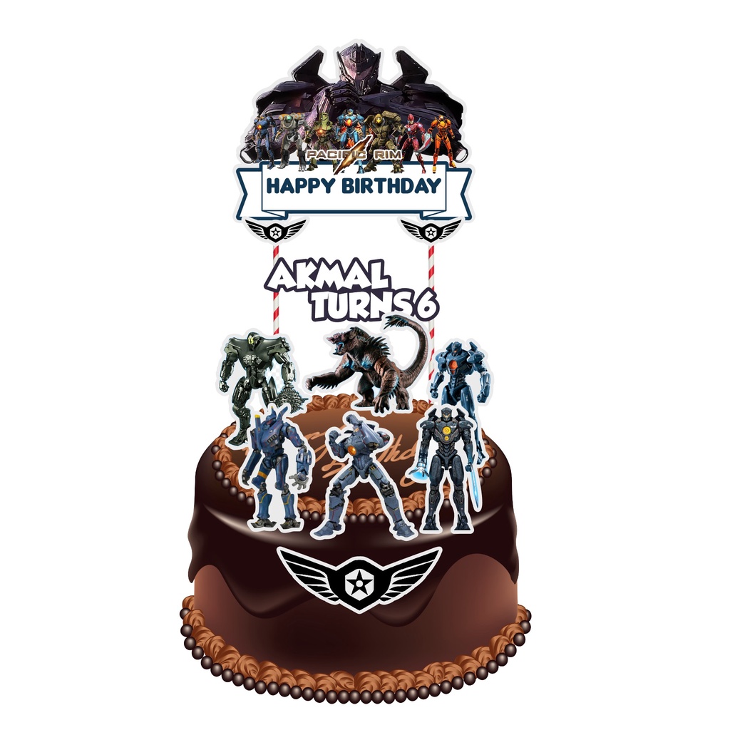 PACIFIC RIM Cake topper | Shopee Malaysia