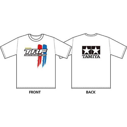 Item # 67241 Tamiya Racing Factory Stripe Logo T-Shirt A Type (White)(M ...