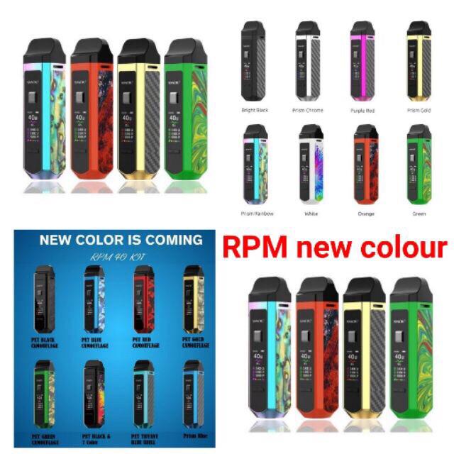 NEW COLOUR SMOK RPM 40 KIT Rpm rba 1set | New PGMall