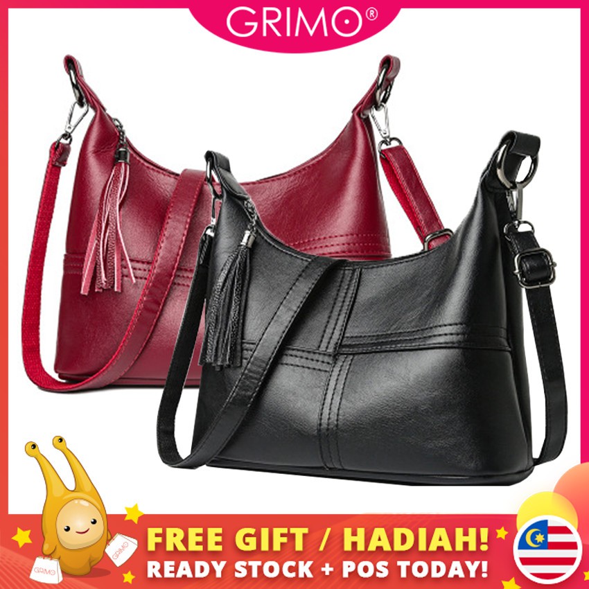 READY STOCK💝GRIMO Tupat Tassel Women's Sling Bag Shoulder Beg Tangan ...