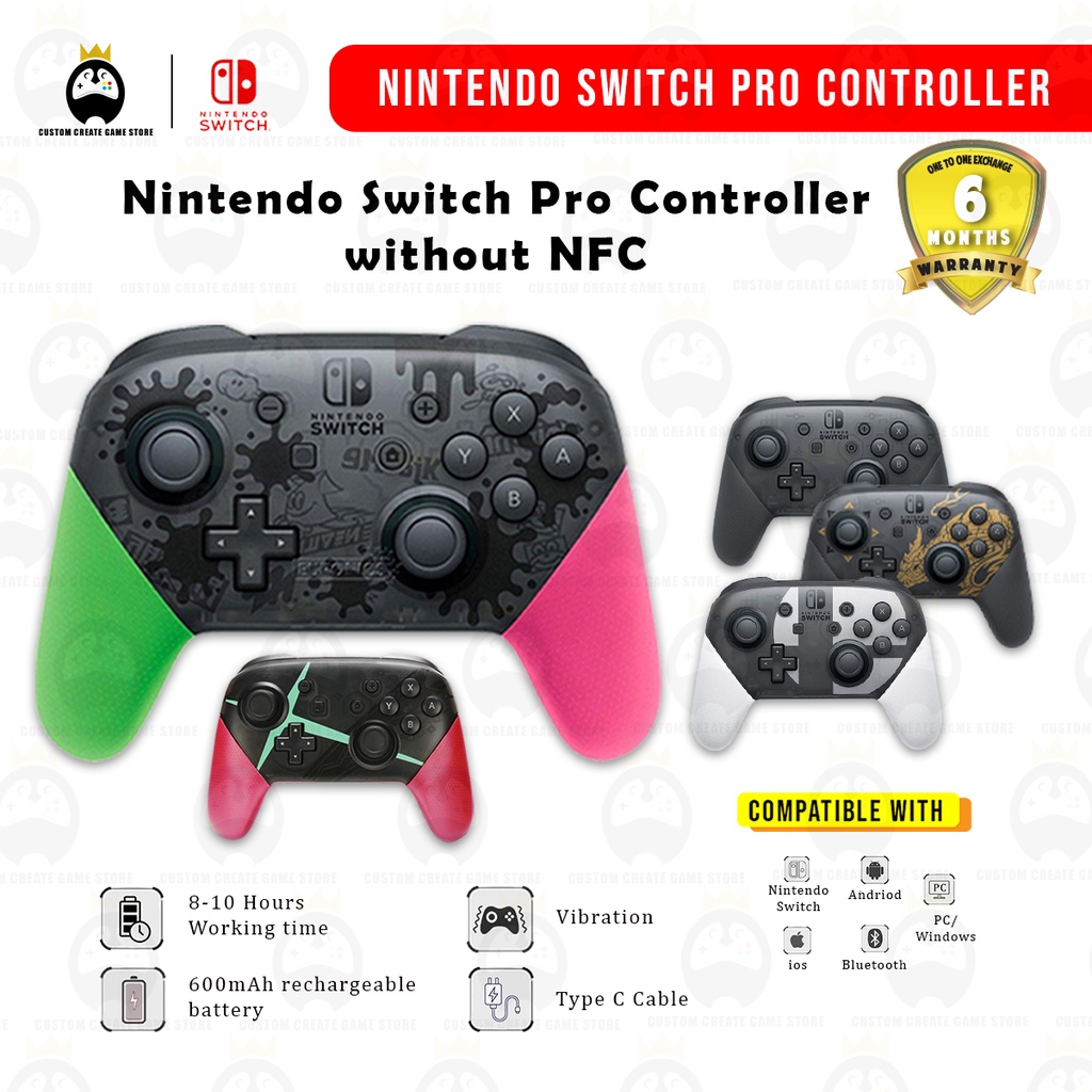 Nintendo Switch Pro Bluetooth Wireless Controller For NS Splatoon2 Remote Gamepad For Nintend ...