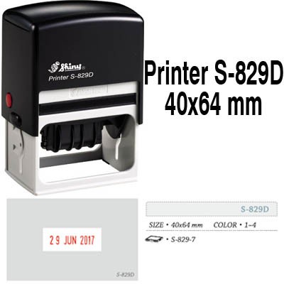 (Customized)SHINY Self Inking Stamp S829D With Date(40x64mm) | Shopee ...