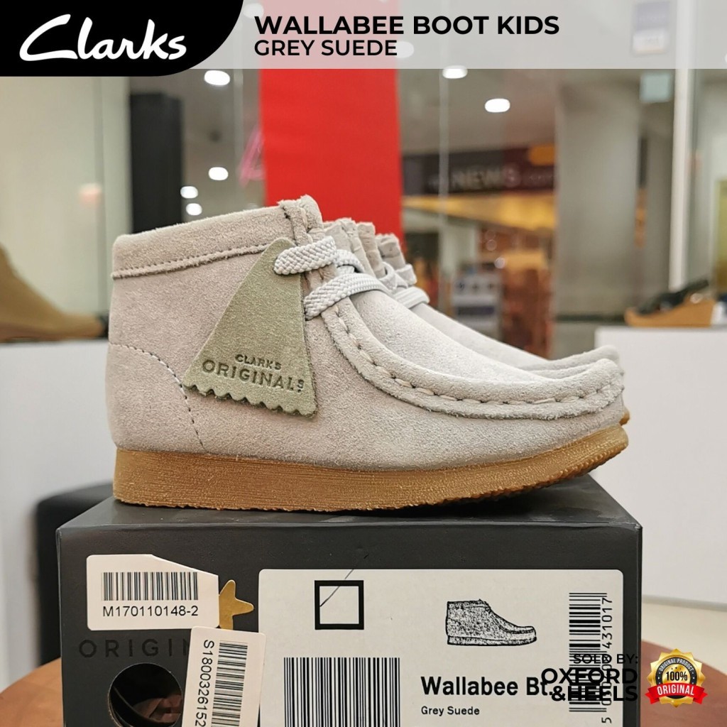 Clarks wallabees kids store