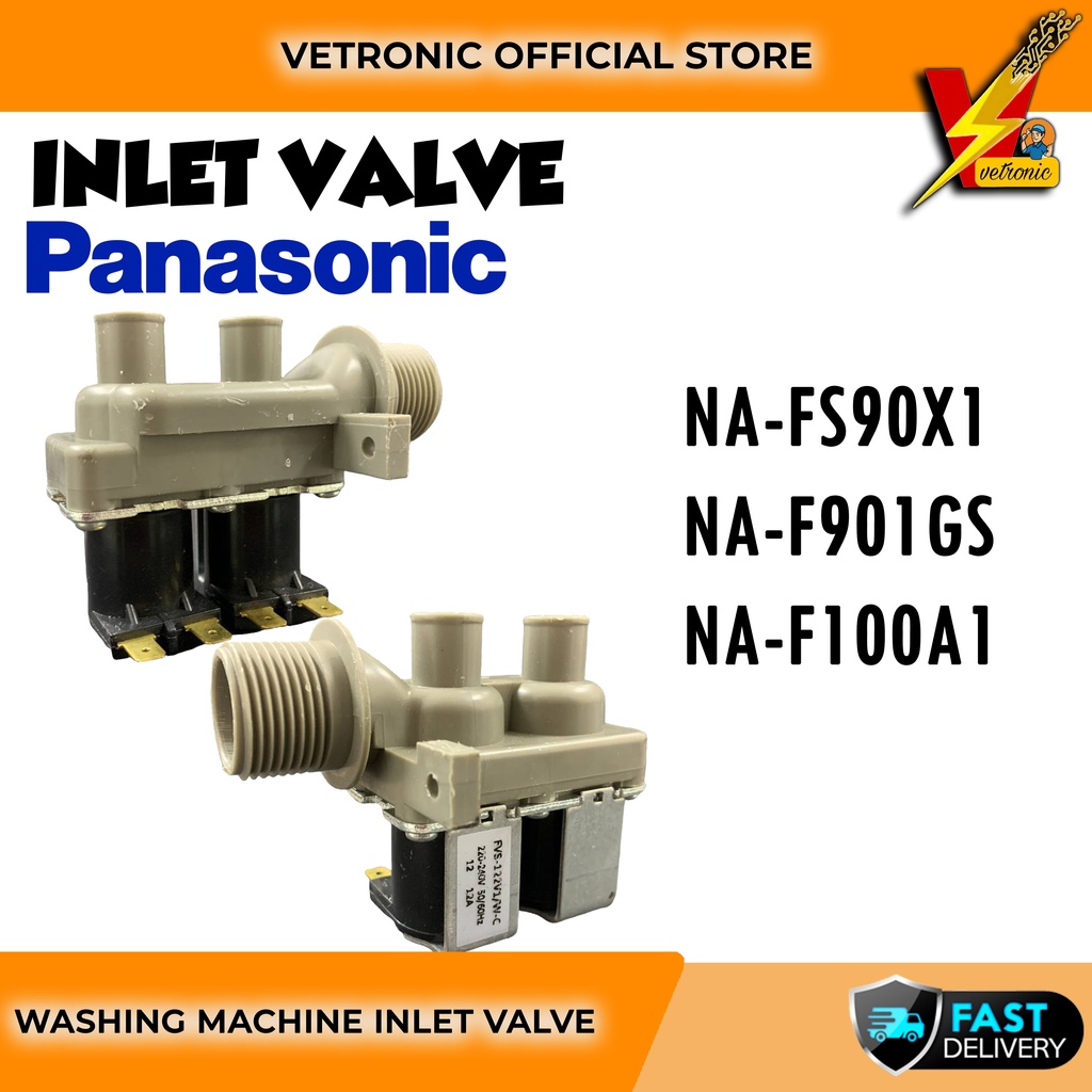 Panasonic Inlet Valve NA-FS90X1 / NA-F901GS / NA-F100A1 2 COIL Washing ...