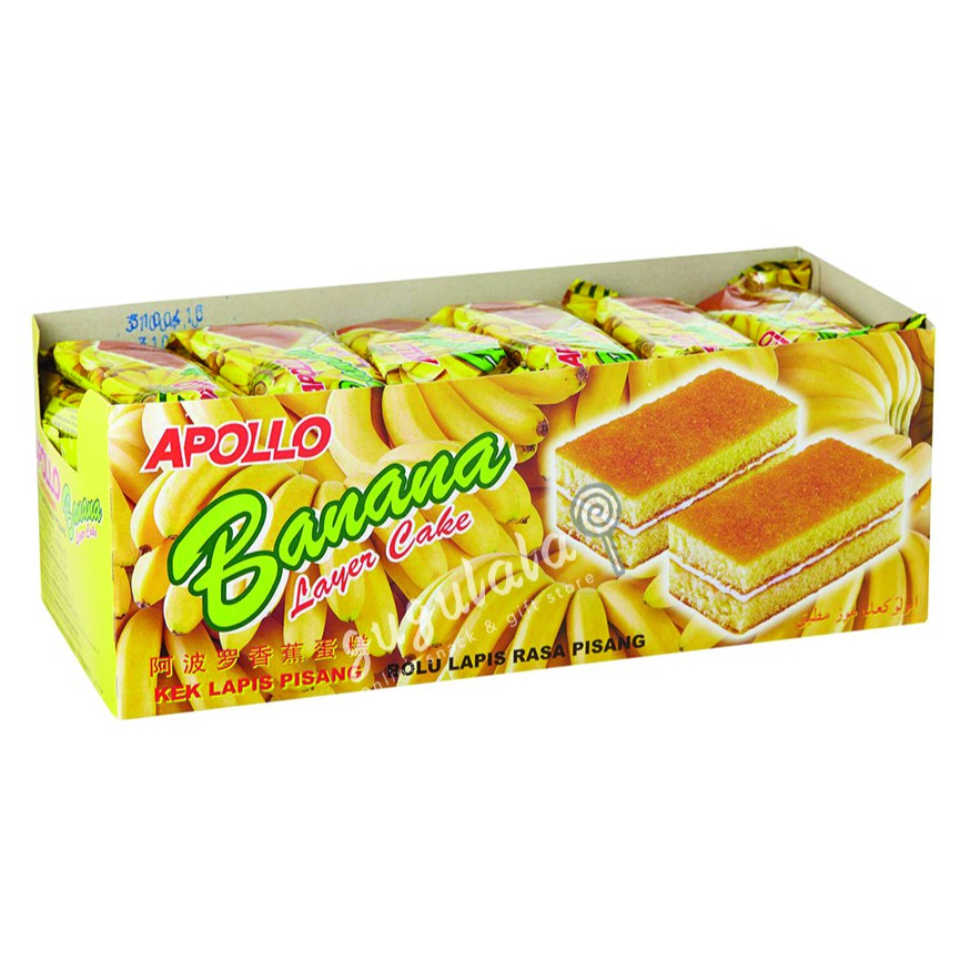 Apollo Banana Layer Cake A3050 24's x 18g | Shopee Malaysia