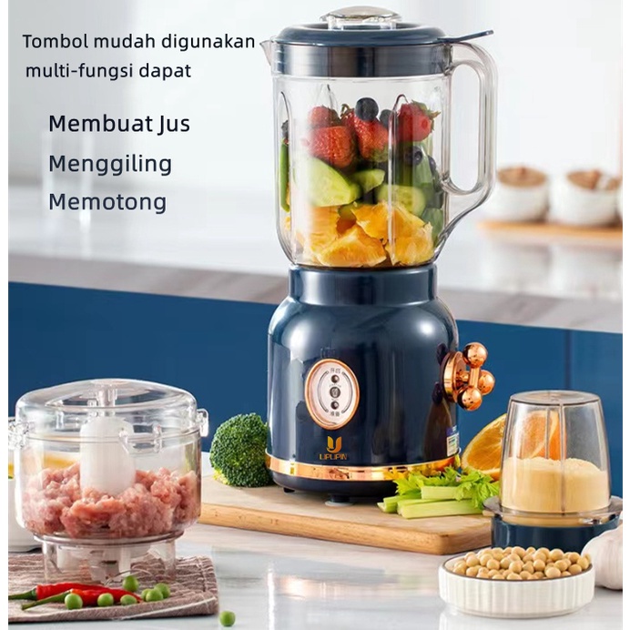 MESIN Upupin Blender 3 in 1 Plastic Blender Machine Retro Design Baby ...
