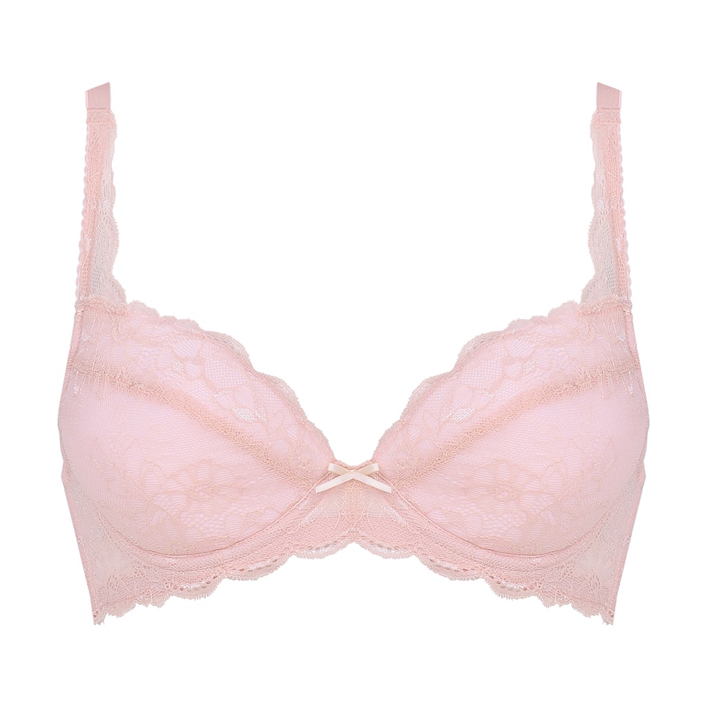 XIXILI Ariba Sensual Lace 3/4 Cup Bra - Pink | Shopee Malaysia