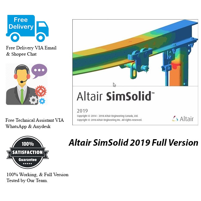 Altair SimSolid 2019 | 2020 | 2021 | 2022 Full Version | Shopee Malaysia