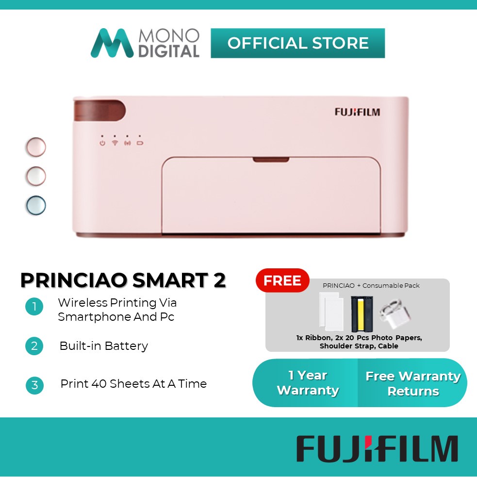 Fujifilm Princiao Smart II Photo Printer Instant Wireless Direct ...