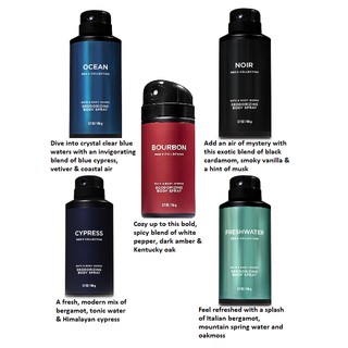 Bath and body works men's men man collection body spray lotion cream ...