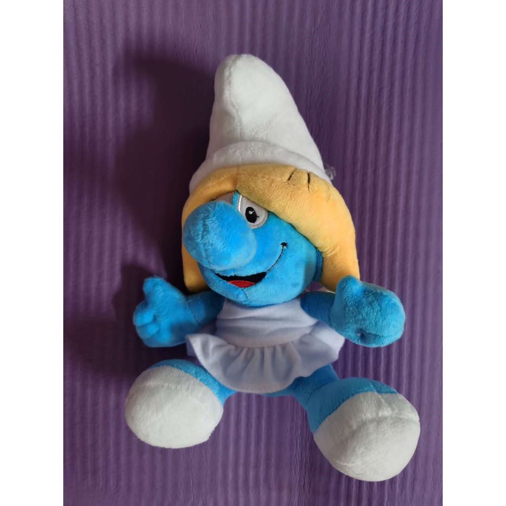 The Smurfs Smurfette Plush Toy 20cm | Shopee Malaysia