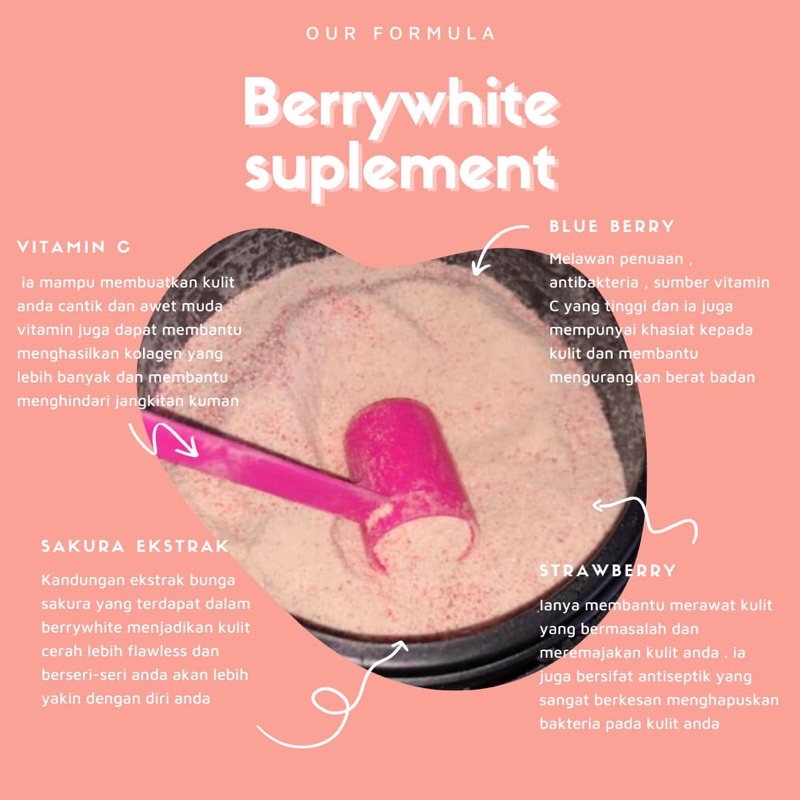 Berrywhite post by hq 1-3 day delevery whitening & beauty booster ...