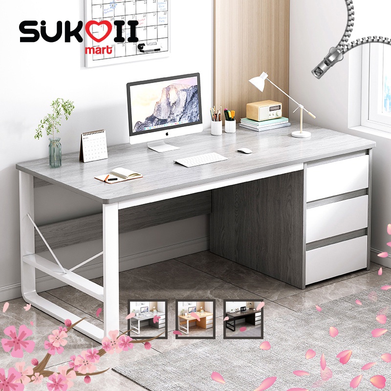 SKOI Computer Desk Large Desktop Table Home Economic Office Study ...