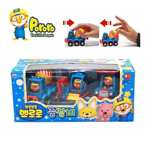 Pororo Mini Toy 3 Construction Car Set High quality | Shopee Malaysia