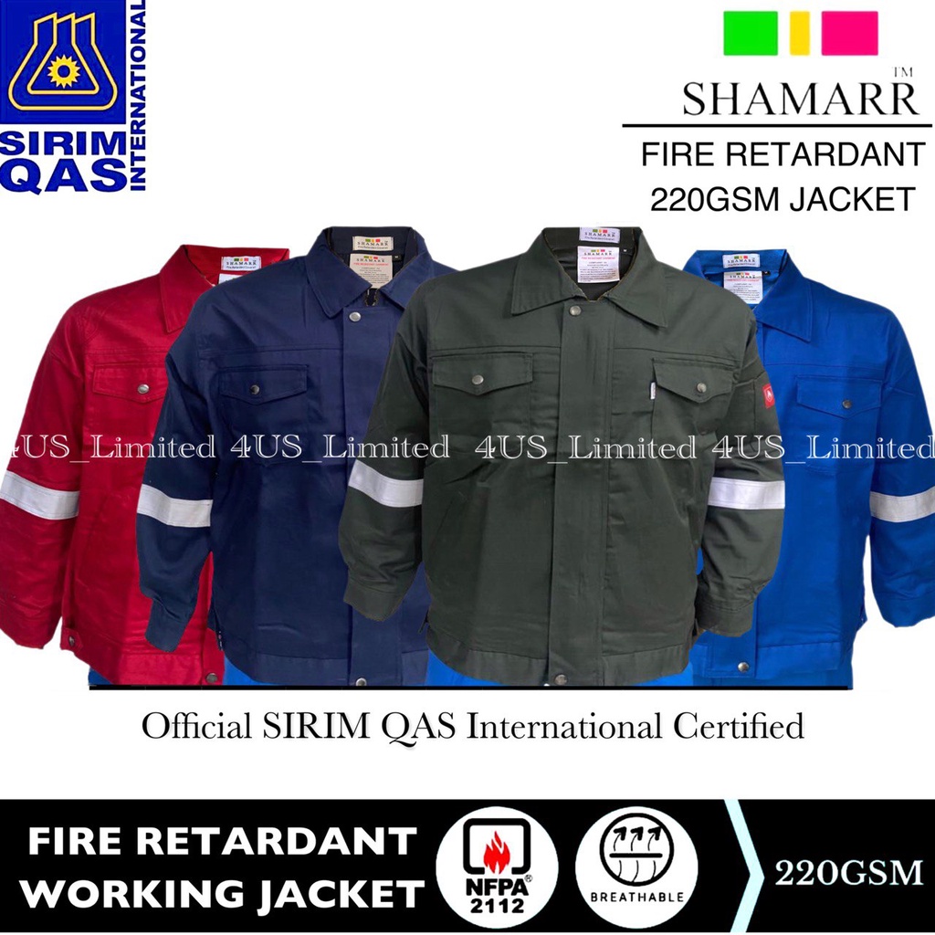 SHAMARR FIRE RETARDANT WORKING JACKET NFPA2112 (FR) -PPE SAFETY WORKING ...