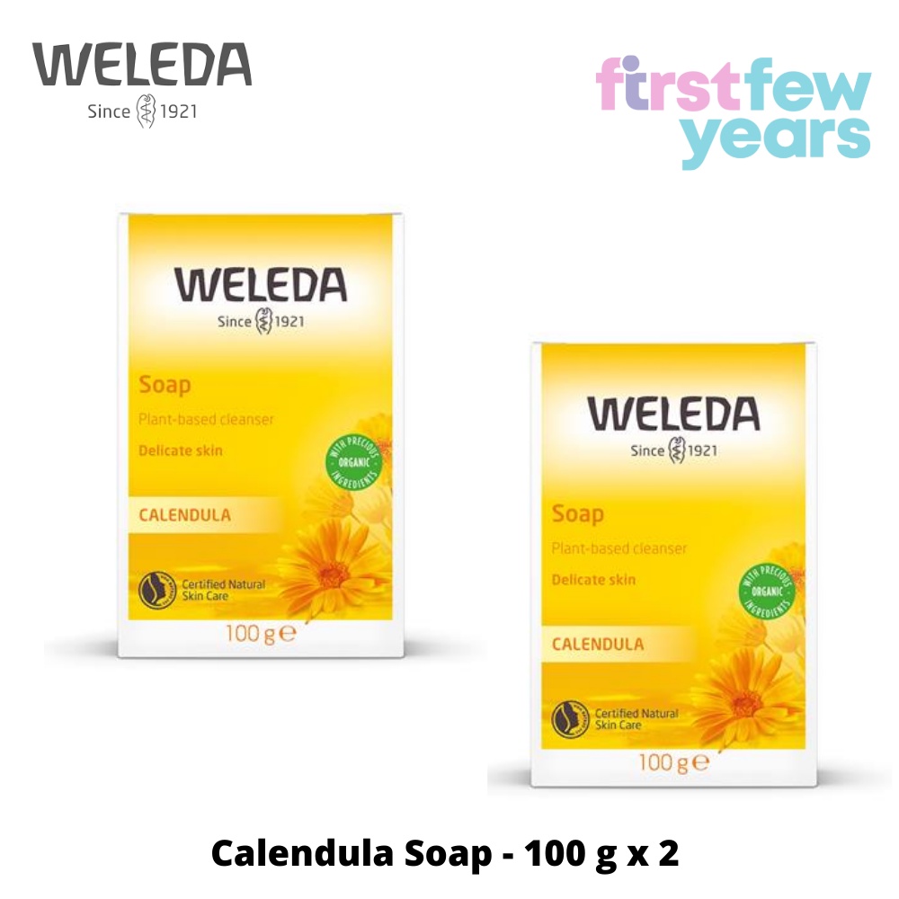 Weleda Organic Soap Calendula, 100G X 2 by First Few Years | Shopee ...