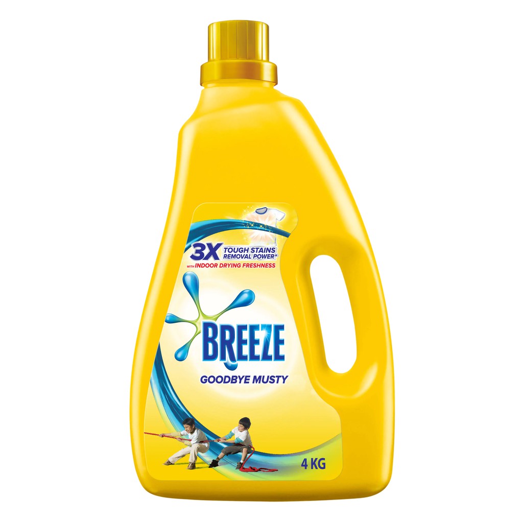 Breeze Detergent Liquid Indoor Drying Goodbye Musty 4 Kg | Shopee Malaysia