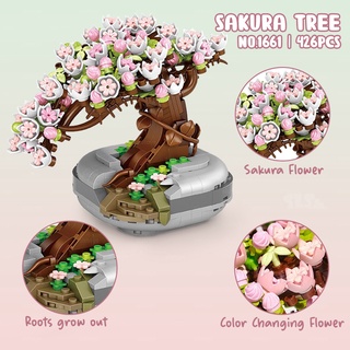 LOZ IDEAS Mini Block 1660 / 1661 Little Bonsai Series Flower Succulent ...