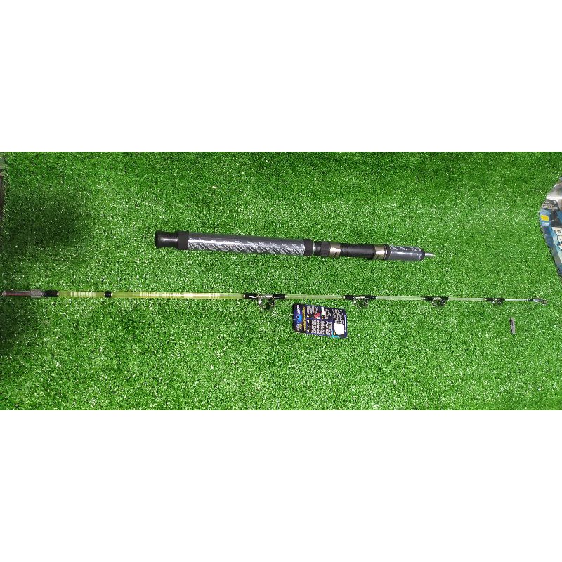 JASMINE Santec White Shark Solid Boat Rod 25-50lb buttjoin Rod | Shopee ...
