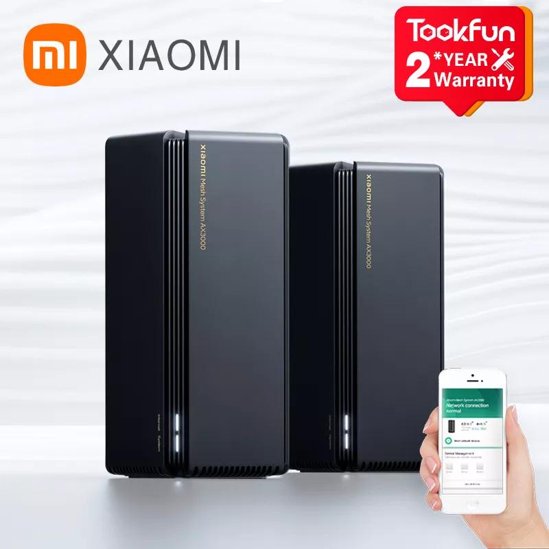 Global Version Xiaomi Mesh System AX3000(2-Pack) WiFi 6 Modem 2976Mbps ...