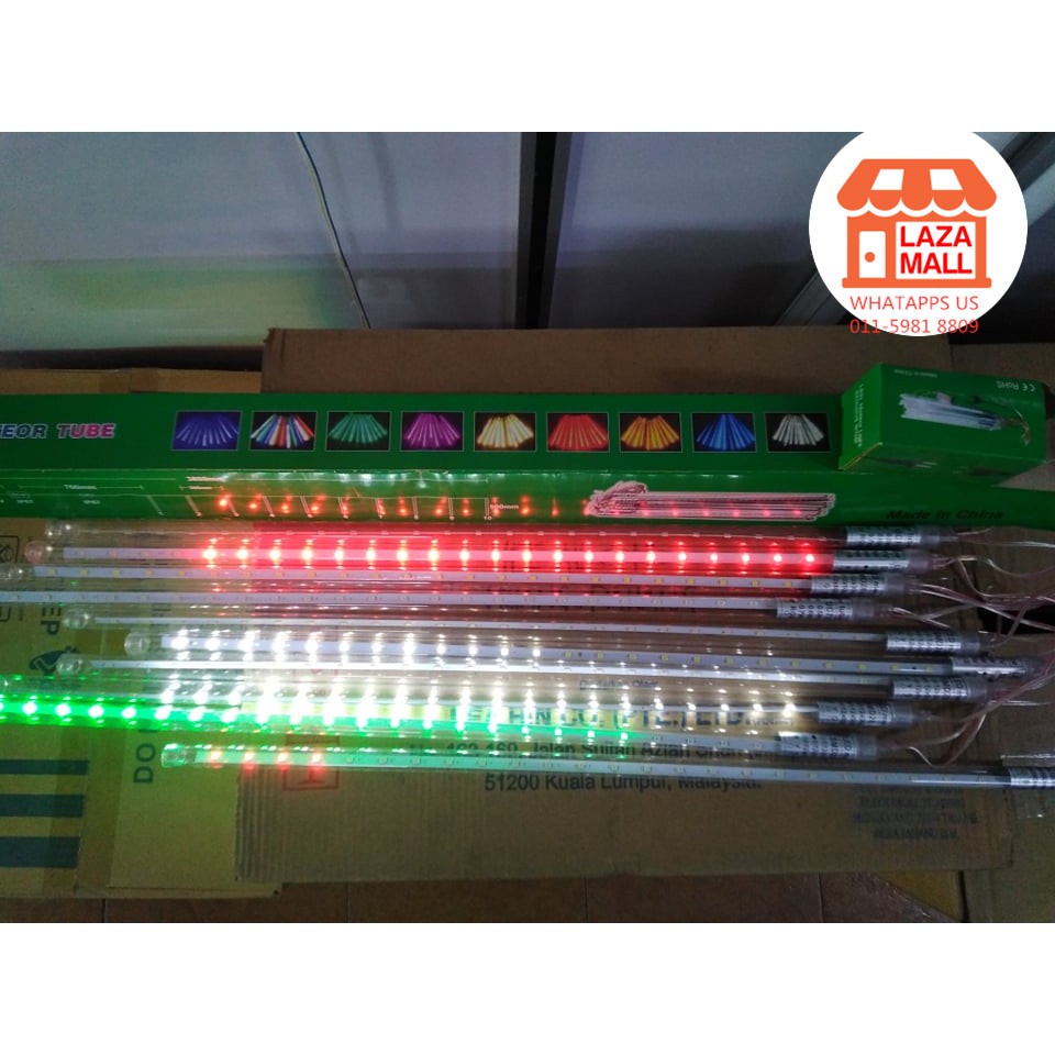 LED Tube Lights 10pcs/set 50cm Led Meteor Tube LAMPU LIGHT LIGHTING ...
