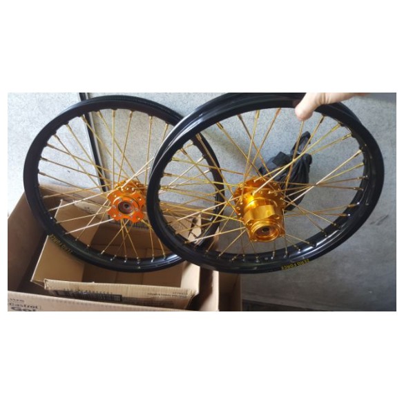 Y125z / Y125zr - Rim Alloy + Hub GOLD Complete Set - | Shopee Malaysia