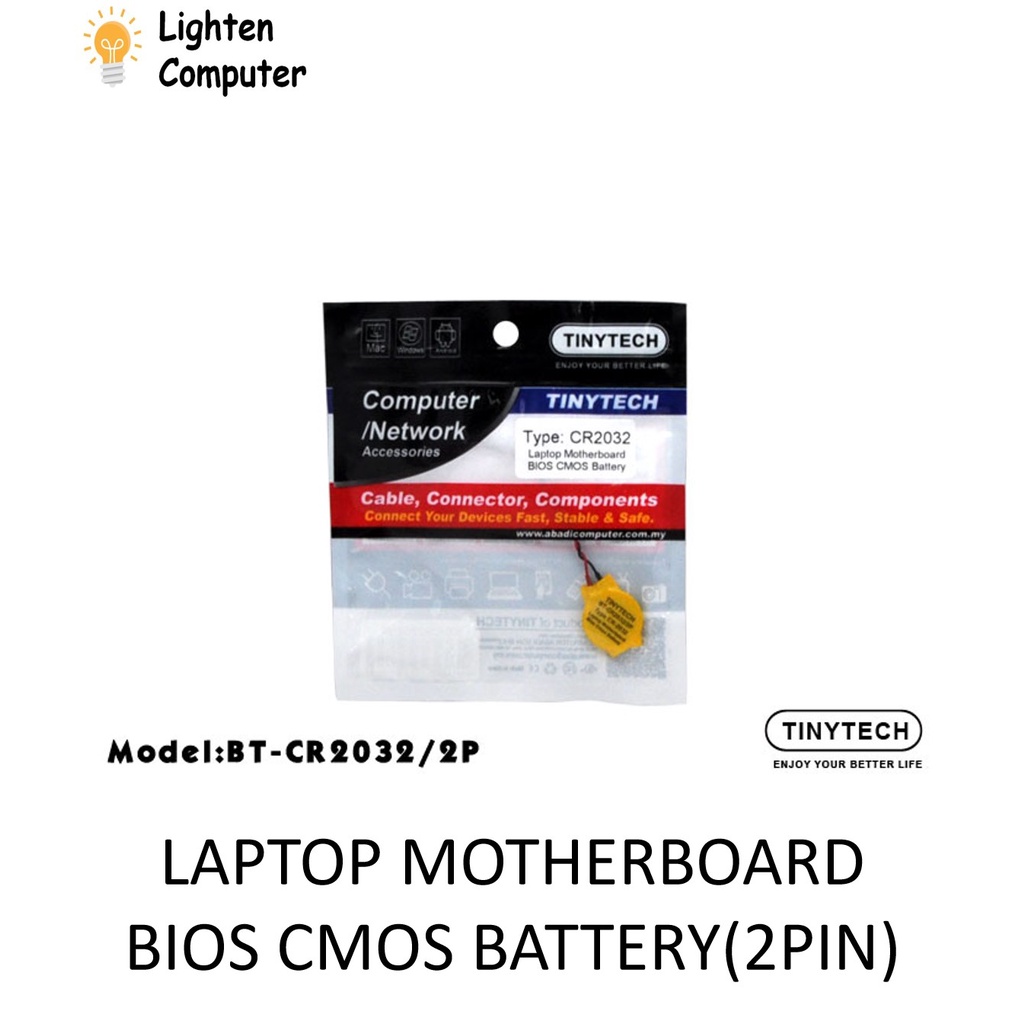 CMOS BATTERY LAPTOP MOTHERBOARD BIOS CONNECTOR 2 / 3 PIN (CR2032 ...