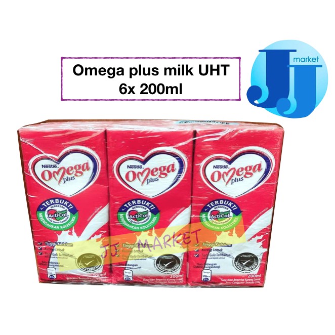 NESTLE OMEGA PLUS MILK UHT (200ML*6) | Shopee Malaysia