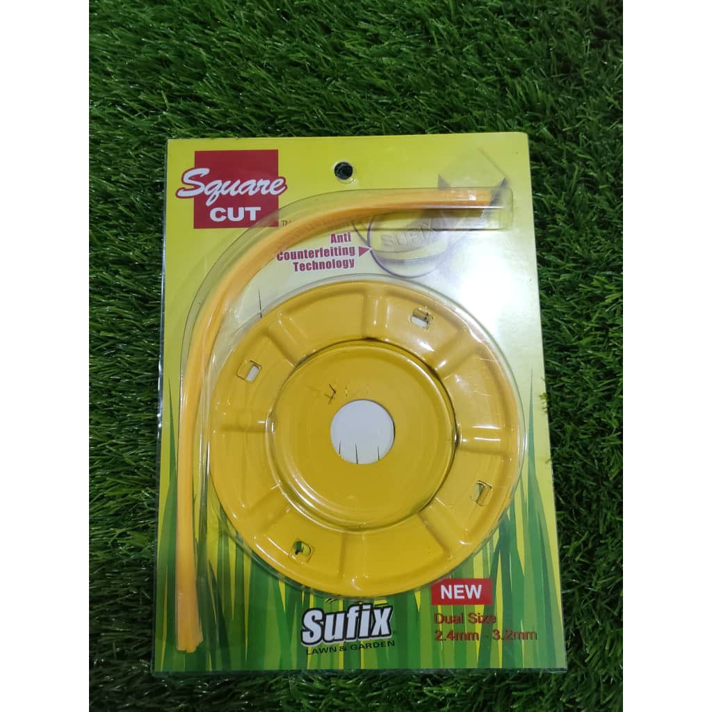 Sufix Nylon Grass Cutter / Nylon String Metal Plate Brush Cutter / Tali ...